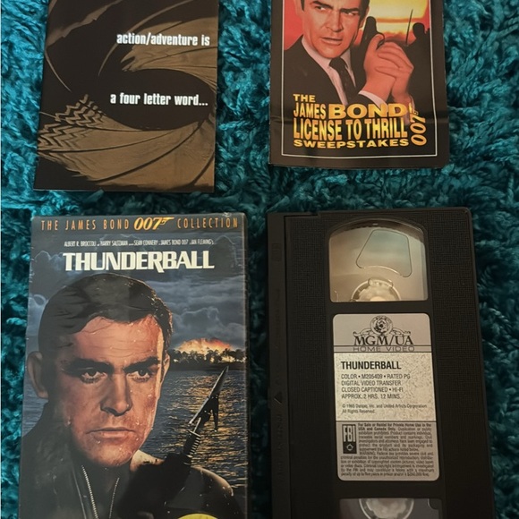 Media | James Bond Thunderball Vhs Collection | Poshmark